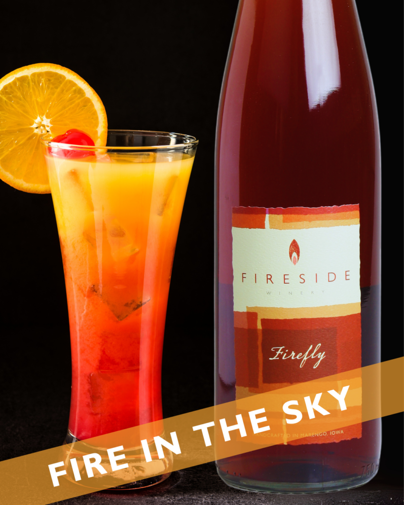 Fire in the Sky Red Wine Cocktail - Fireside Winery